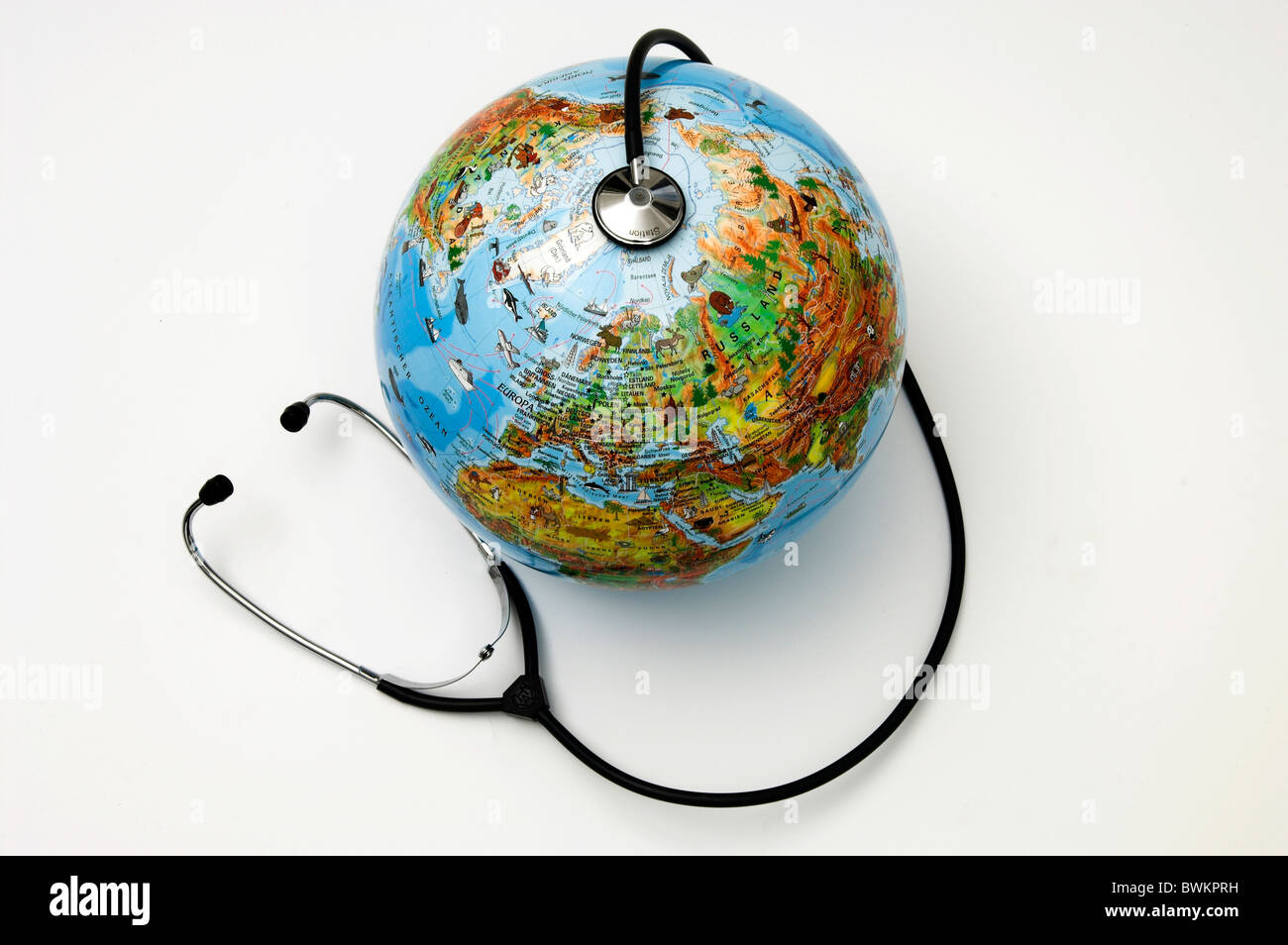 environment problem symbol earth globe globe draft plan doctor ...