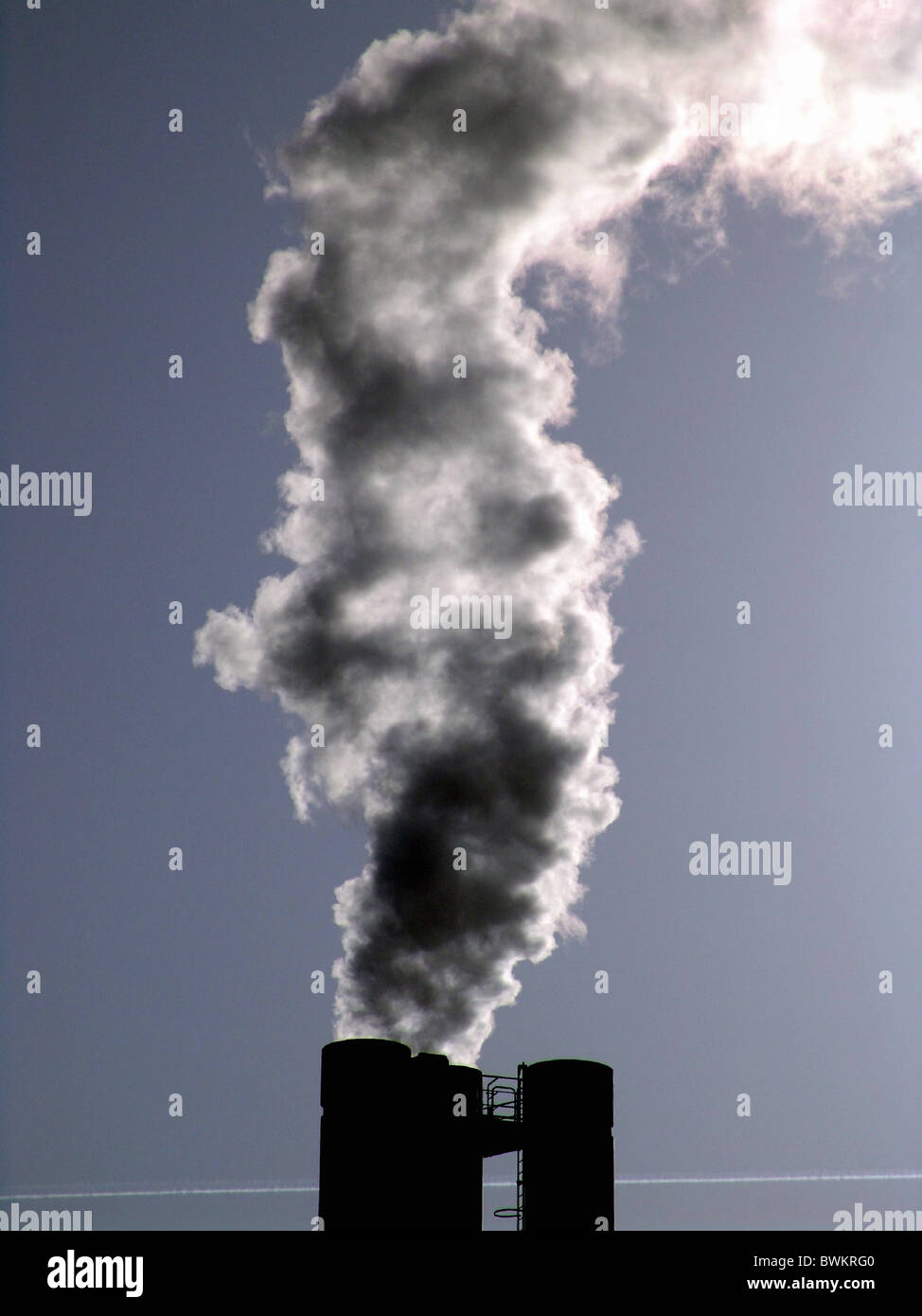chimney fireplace smoke waste gases environment environmental pollution ...