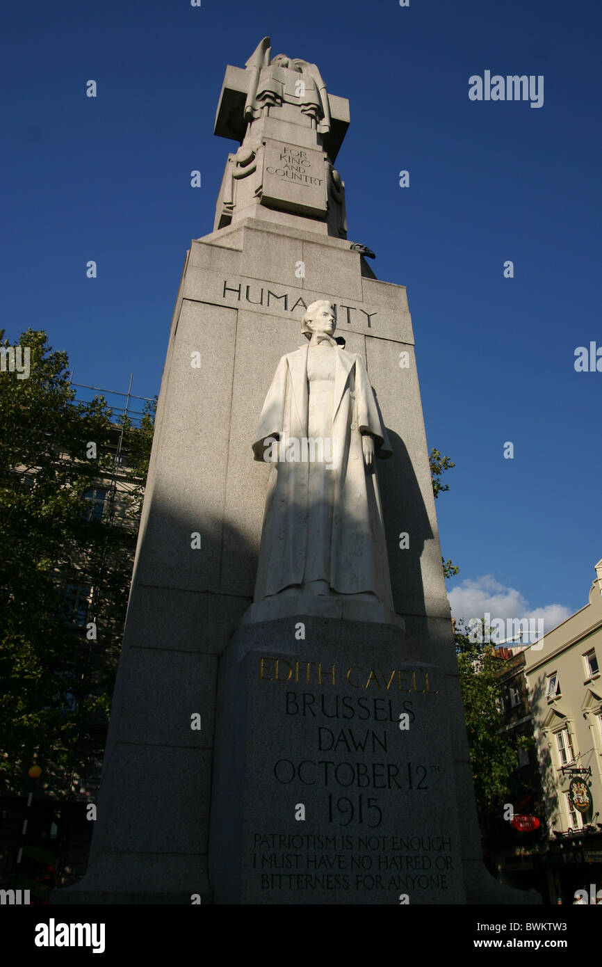 Edith cavell statue in london hi-res stock photography and images - Alamy