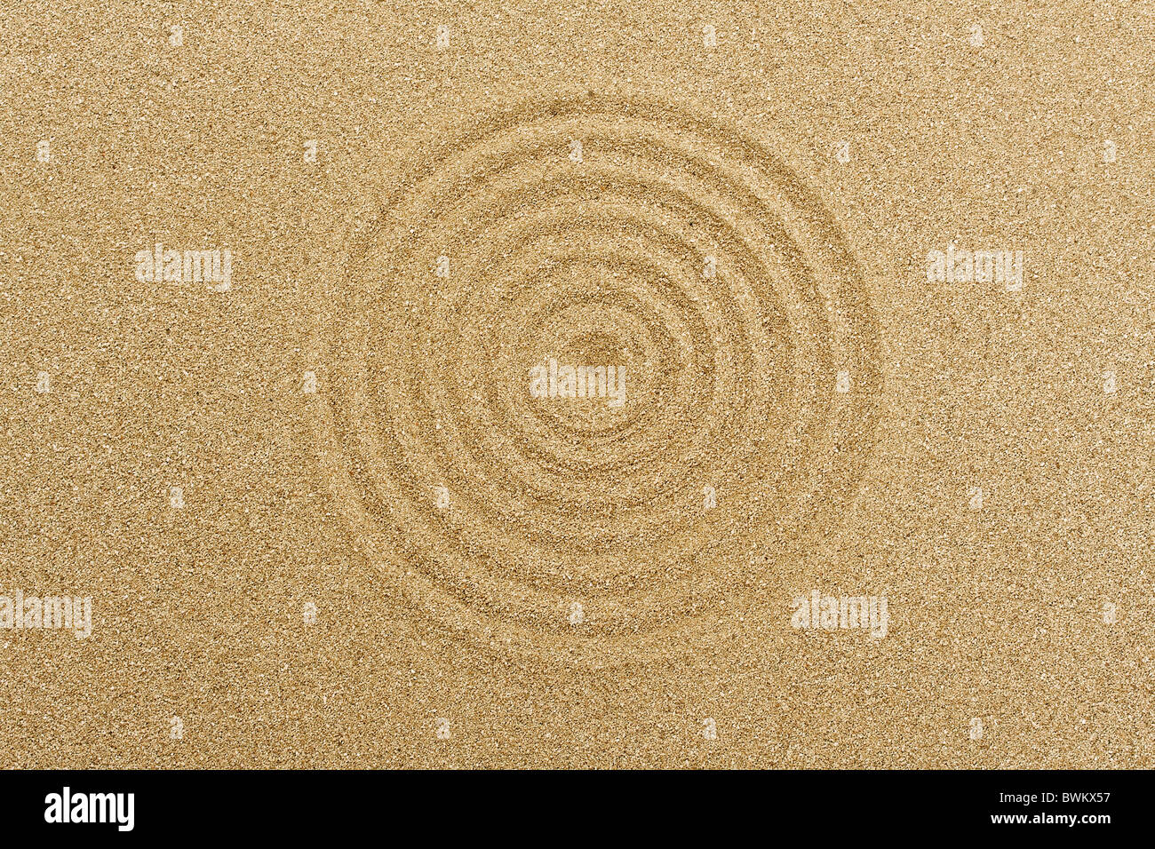 raked sand - zen rock garden - japan zen spirit inspired arrangement ...