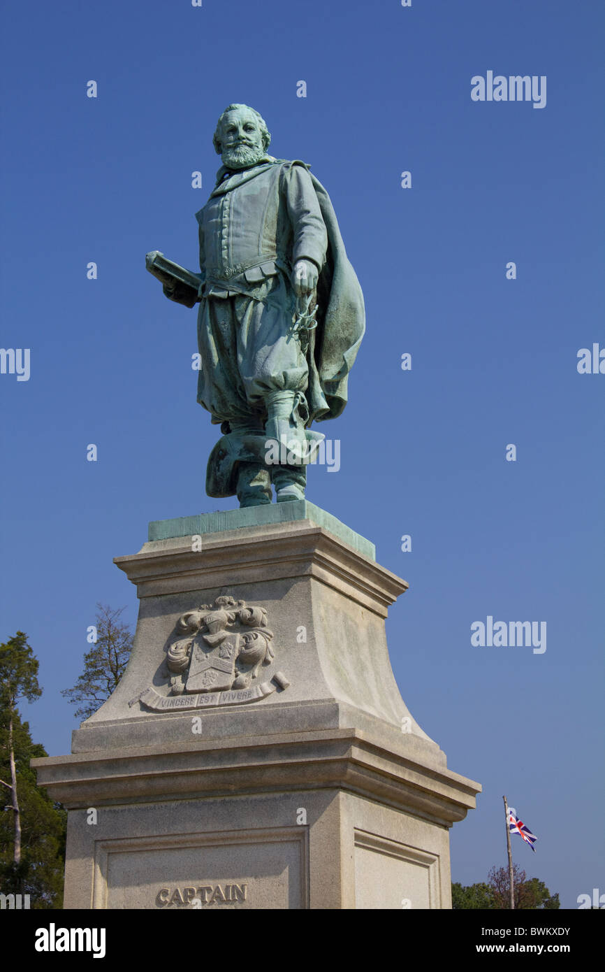 Statue of Captain John Smith in Jamestown, Colonial National Historical ...