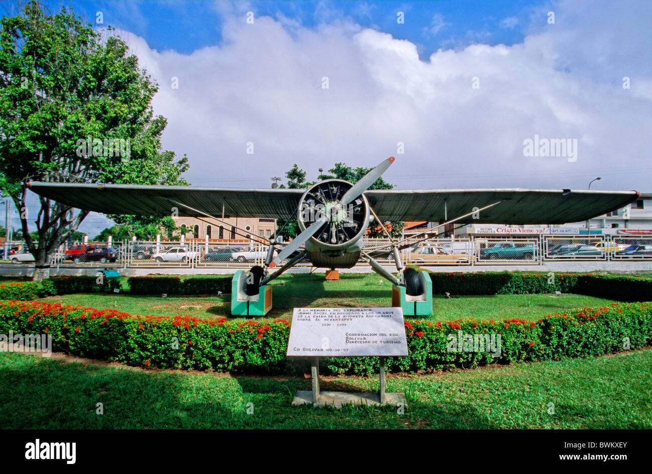 Venezuela South America Jimmy Angel Monument Plane Aeroplane Rio Caroni ...