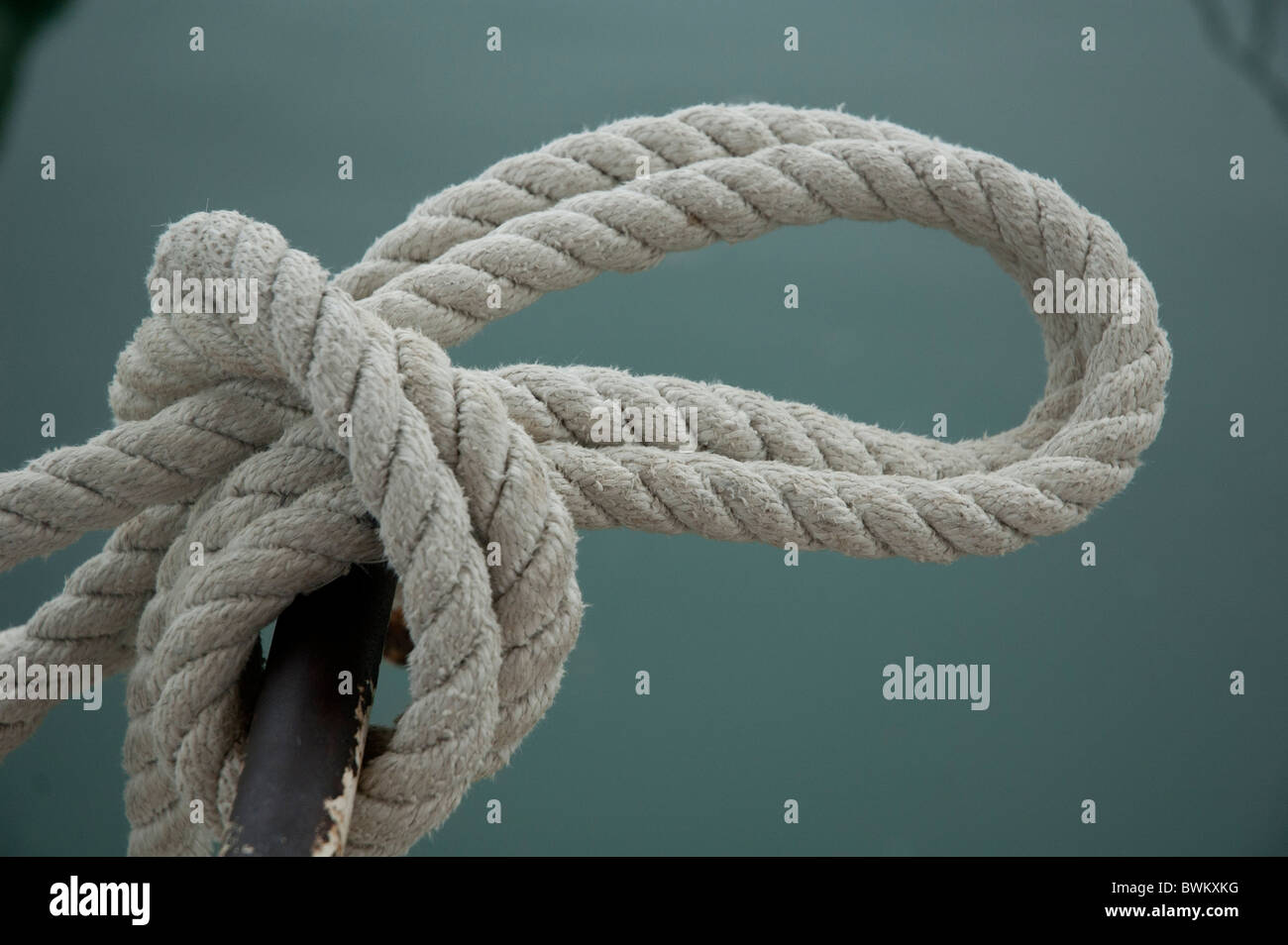 rope at harbour Stock Photo - Alamy