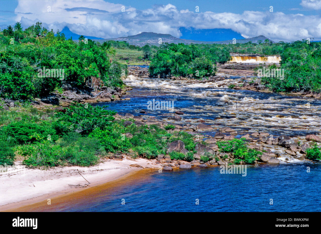 Venezuela South America Yuruani Falls Waterfall Waterfalls Landscape ...