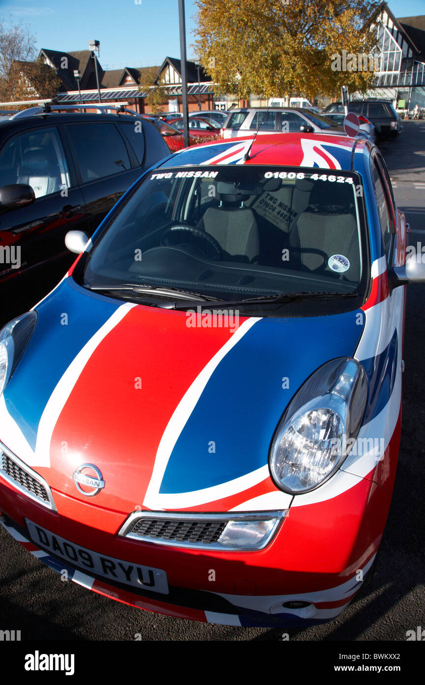 English flag car hi-res stock photography and images - Alamy