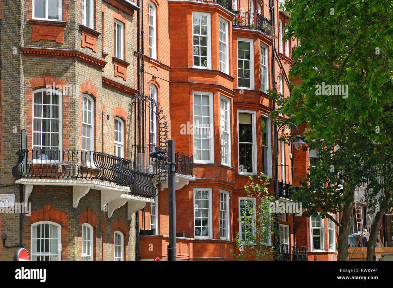 UK London Chelsea Great Britain Europe England brick buildings houses ...