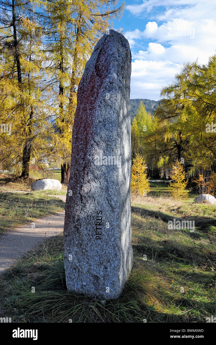 religious stone circles seefeld Tirol Austria Stock Photo - Alamy