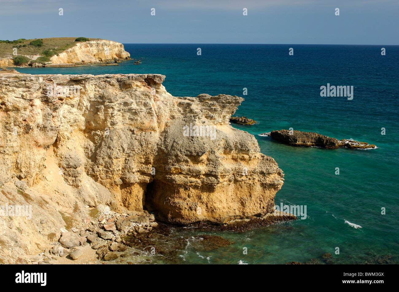 Puerto Rico Cabo Rojo Southcoast Caribbean Coast Rocks Sea Ocean ...