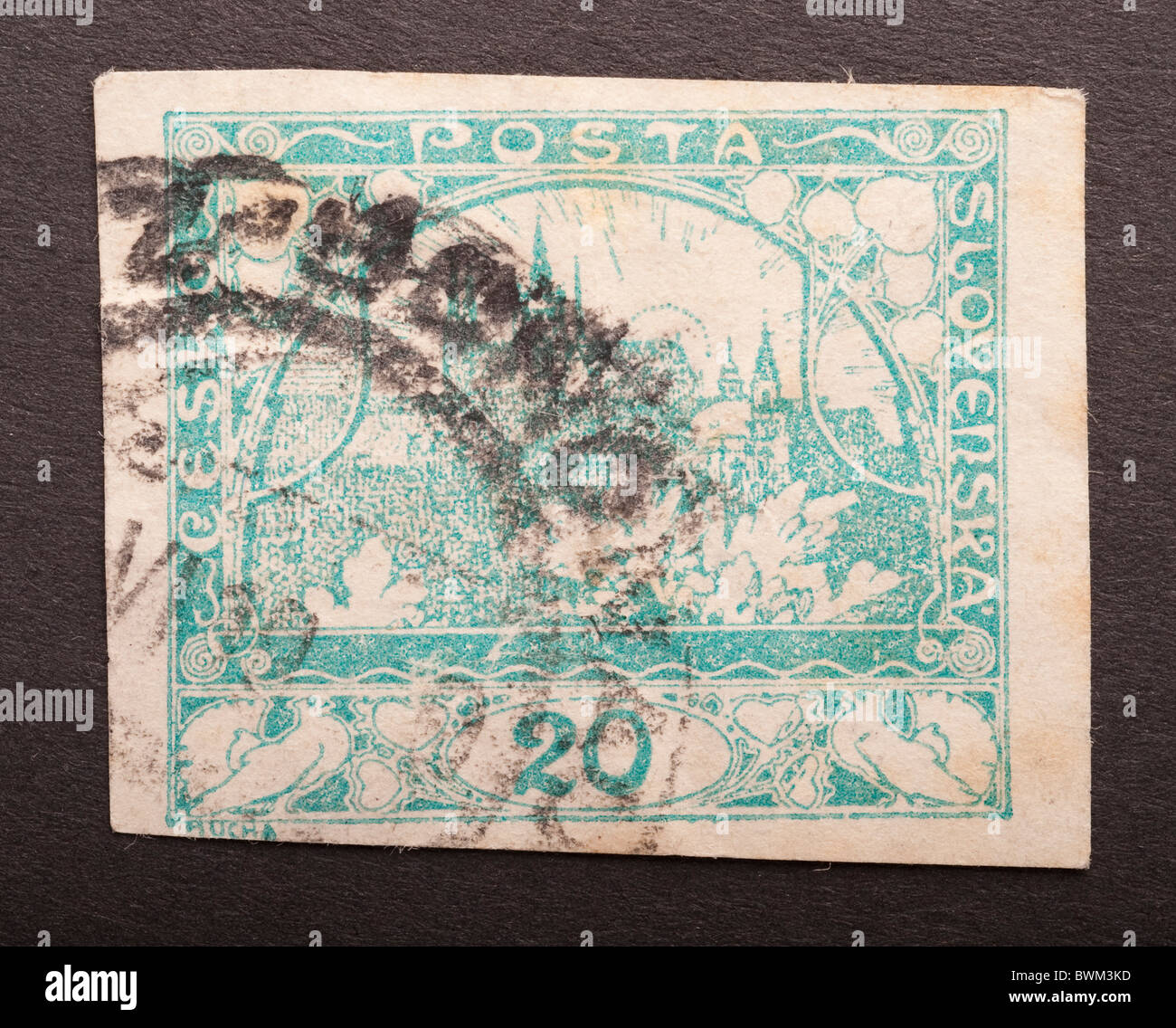 Czechoslovakia Postage Stamp, circa 1918 Stock Photo - Alamy