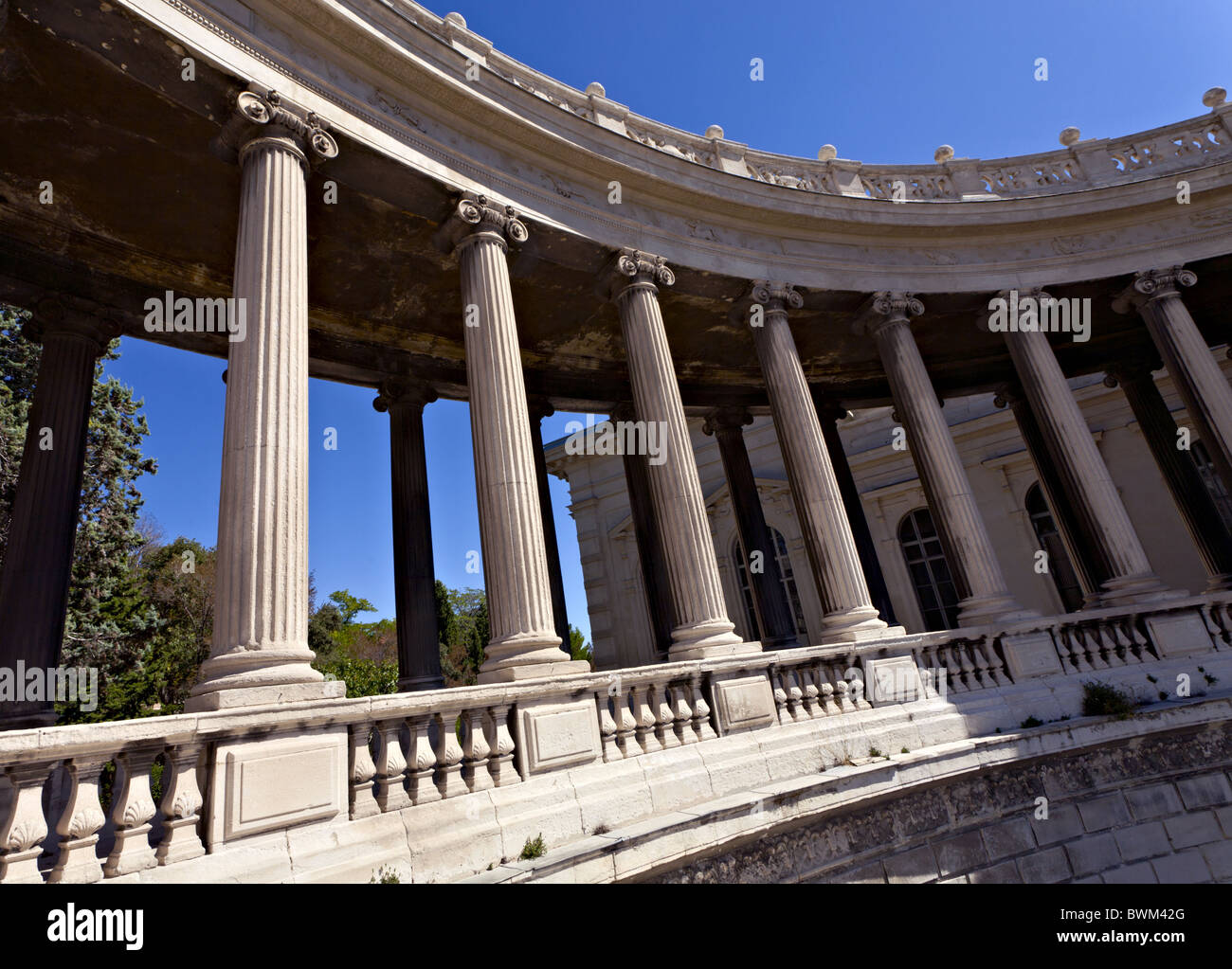 Columns of Longchamp palace, Marseille, France Stock Photo - Alamy
