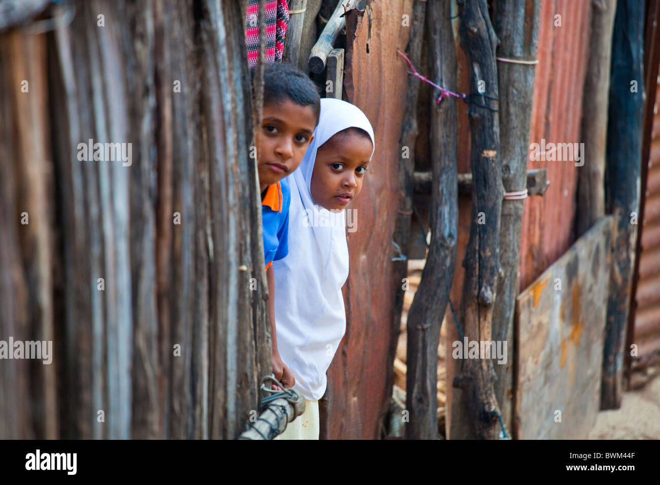 Muslim brother and sister on Lamu Island, Kenya Stock Photo - Alamy