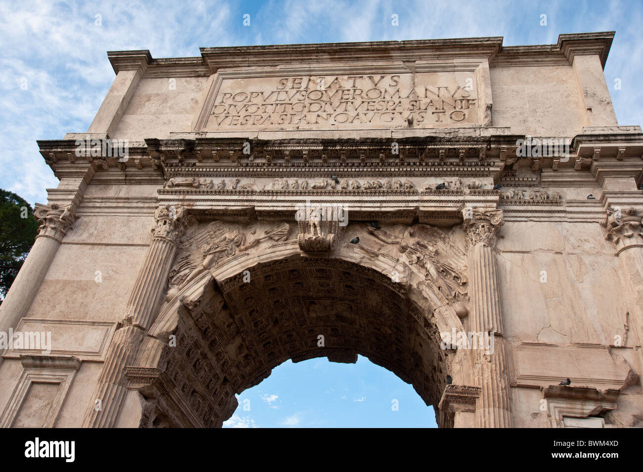 Rome, Arch of Augustus Stock Photo - Alamy