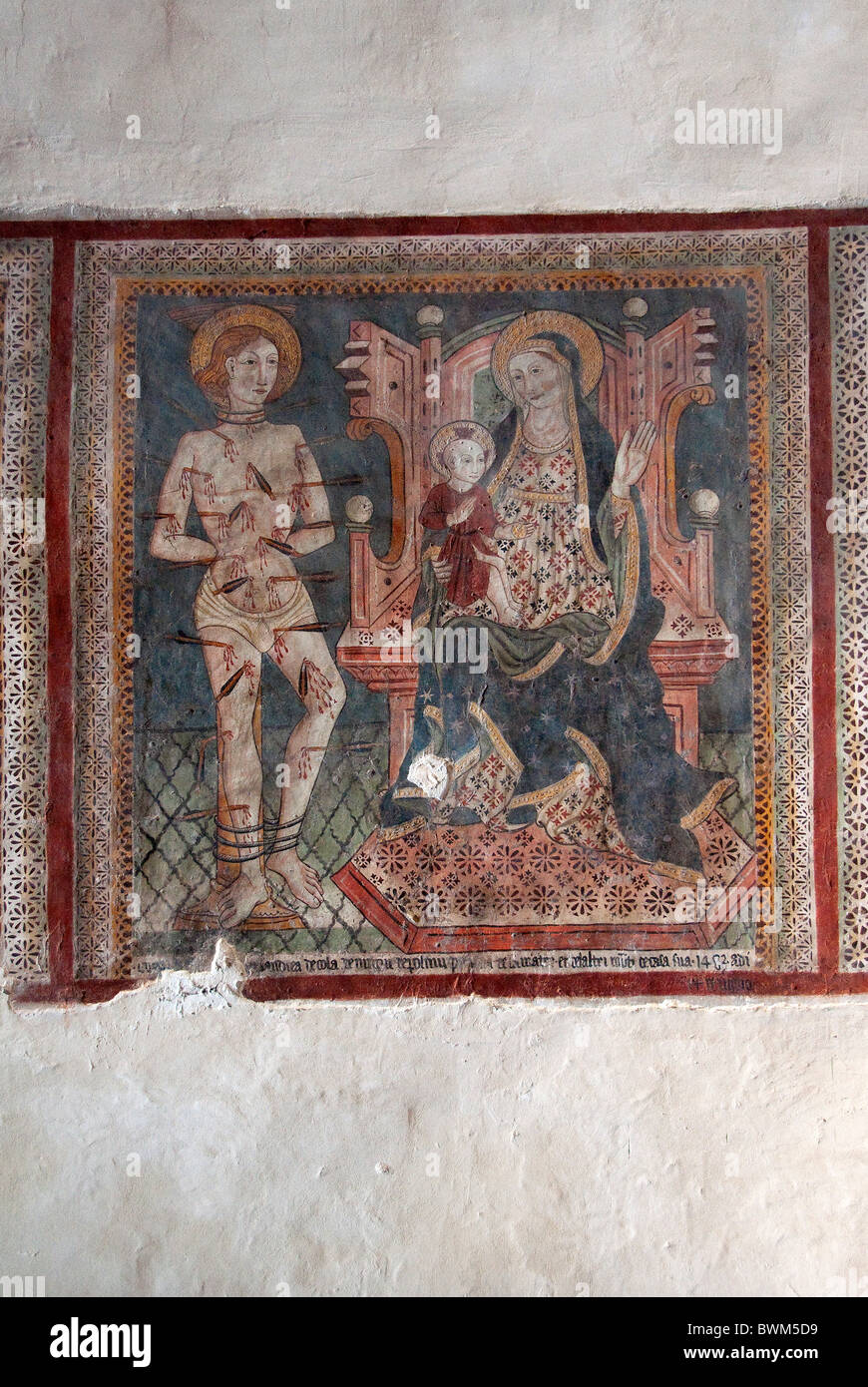 Medieval italian frescoes hi-res stock photography and images - Alamy