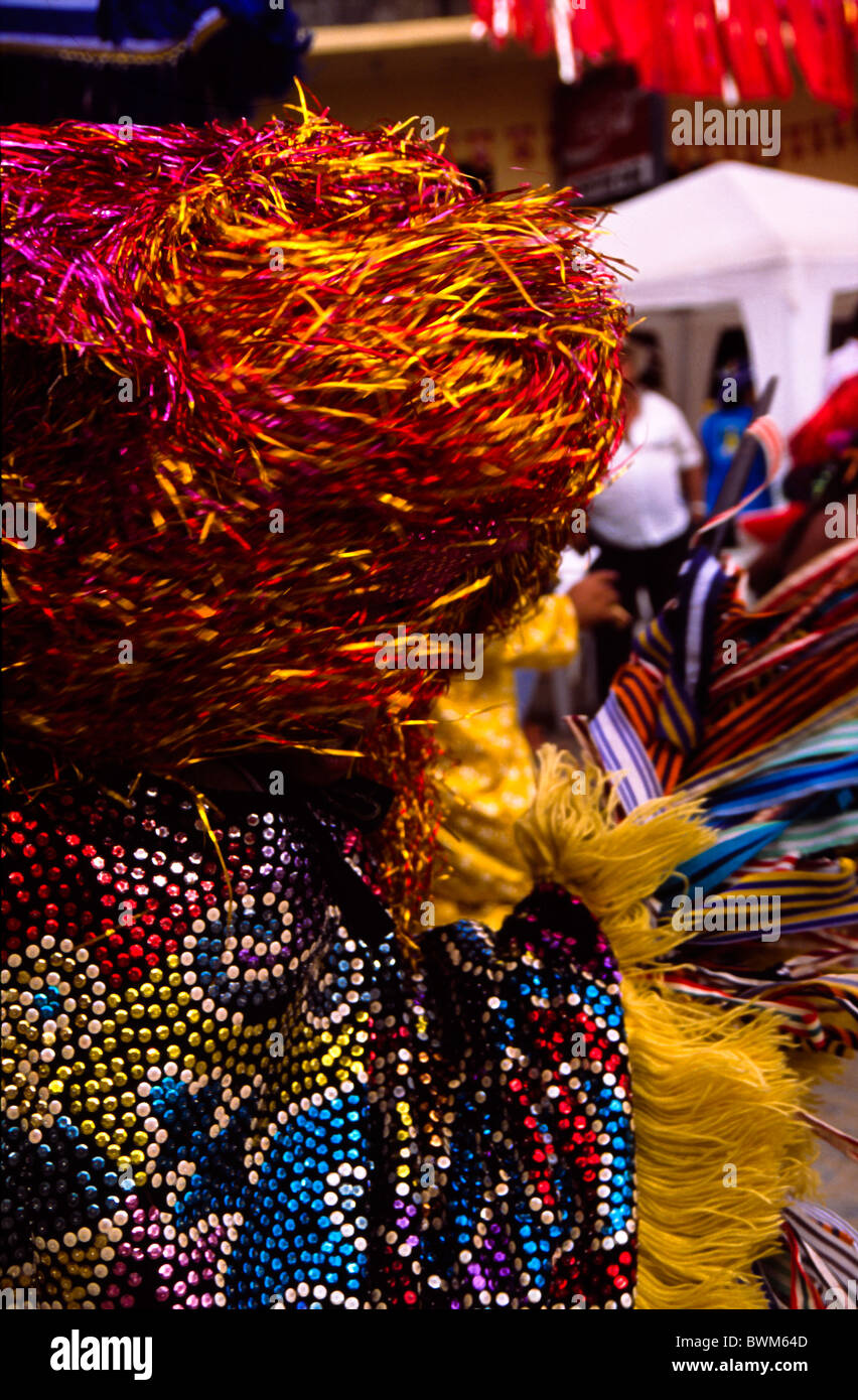 Parade of Brazilian Culture called "Caboclo de Lança" in the city of ...