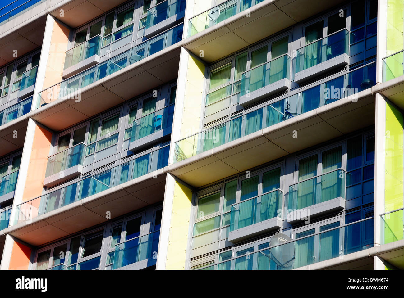 urban city flats apartments Nottingham england uk Stock Photo - Alamy