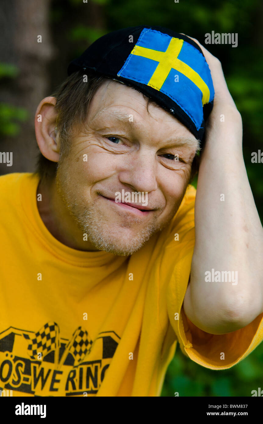 Man swedish flag hi-res stock photography and images - Alamy