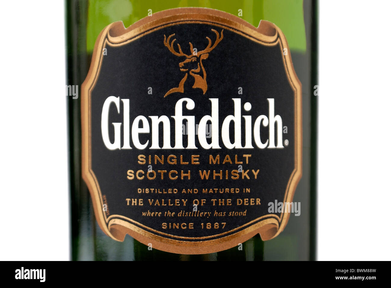 glenfiddich 12 year old scotch whisky bottle Stock Photo - Alamy