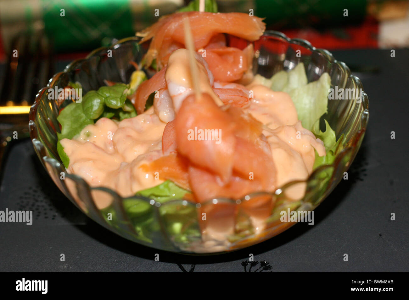 Christmas Prawn Cocktail Stock Photo - Alamy