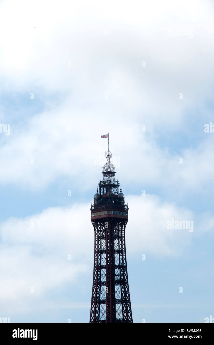 The Famous Tower in Blackpool on the coast of Lancashire in Northern ...