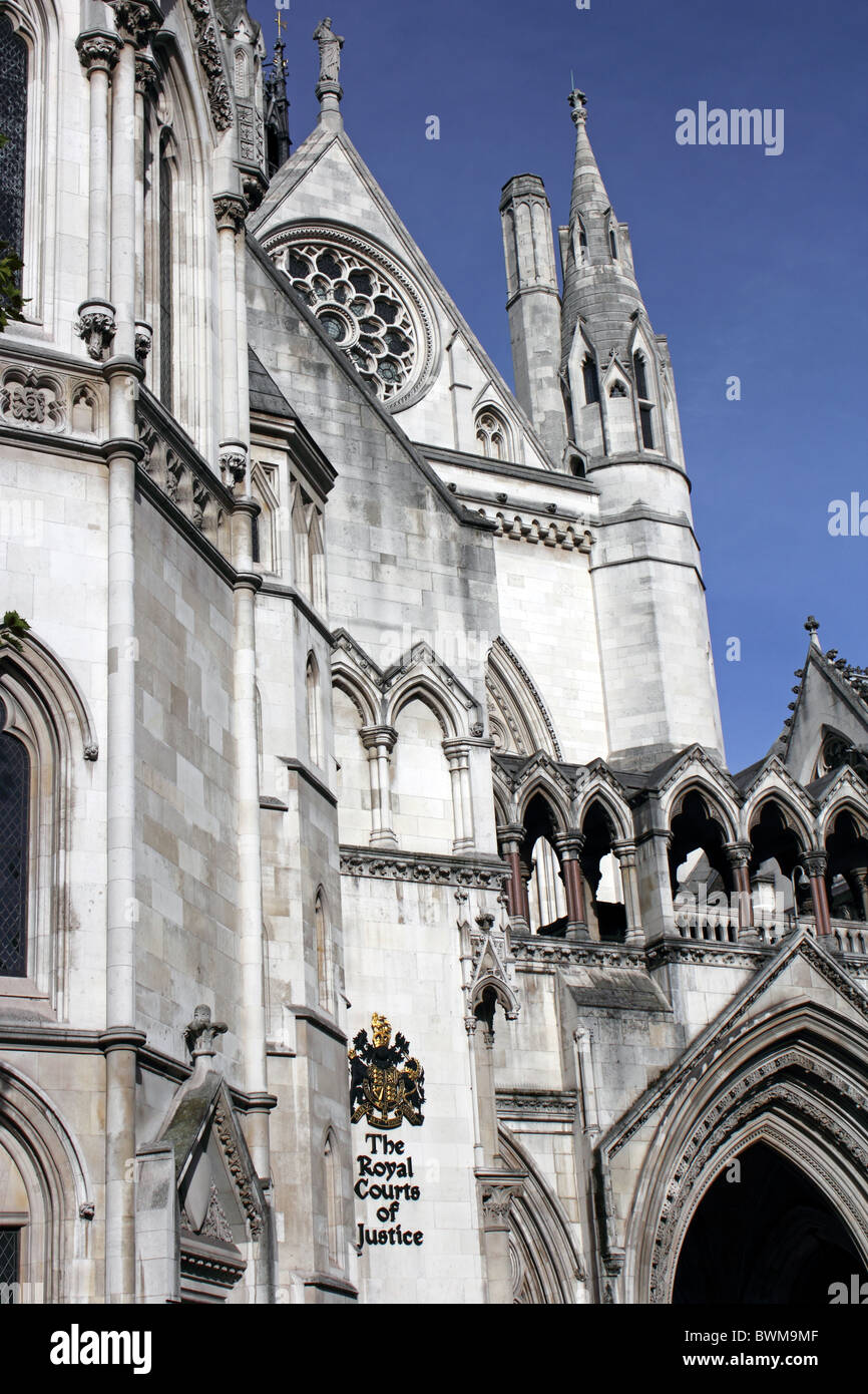 The Royal Courts of Justice, London, England, UK. Designed by George ...