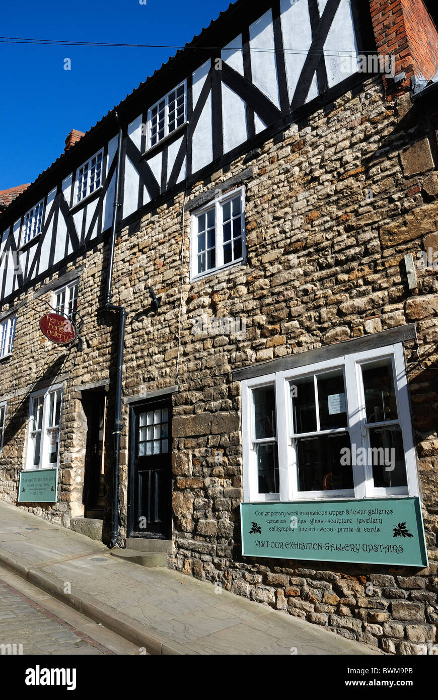 harding house gallery steep hill Lincoln england uk Stock Photo - Alamy