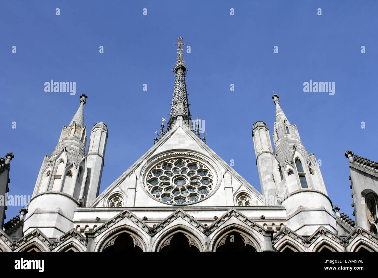 The Royal Courts of Justice, London, England, UK. Designed by George ...