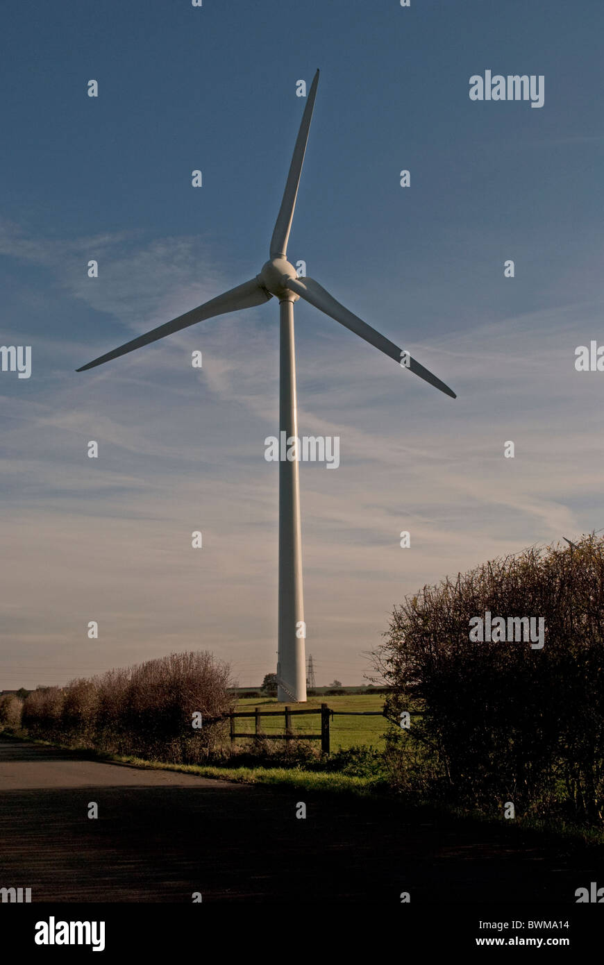 A view of Kettering Wind Farm Stock Photo - Alamy