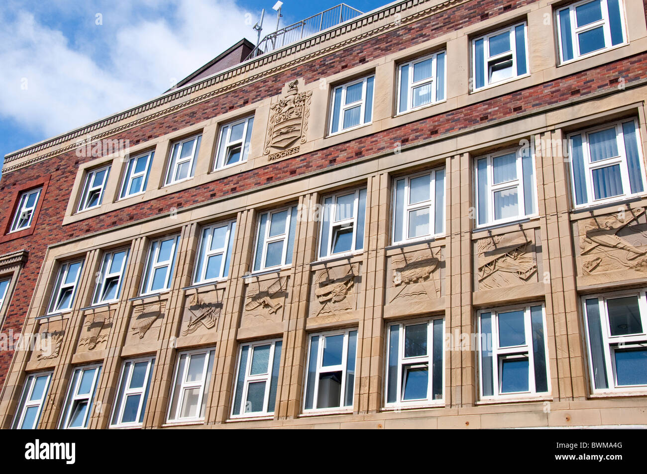 Art Deco Building in Blackpool on the coast of Lancashire in Northern ...