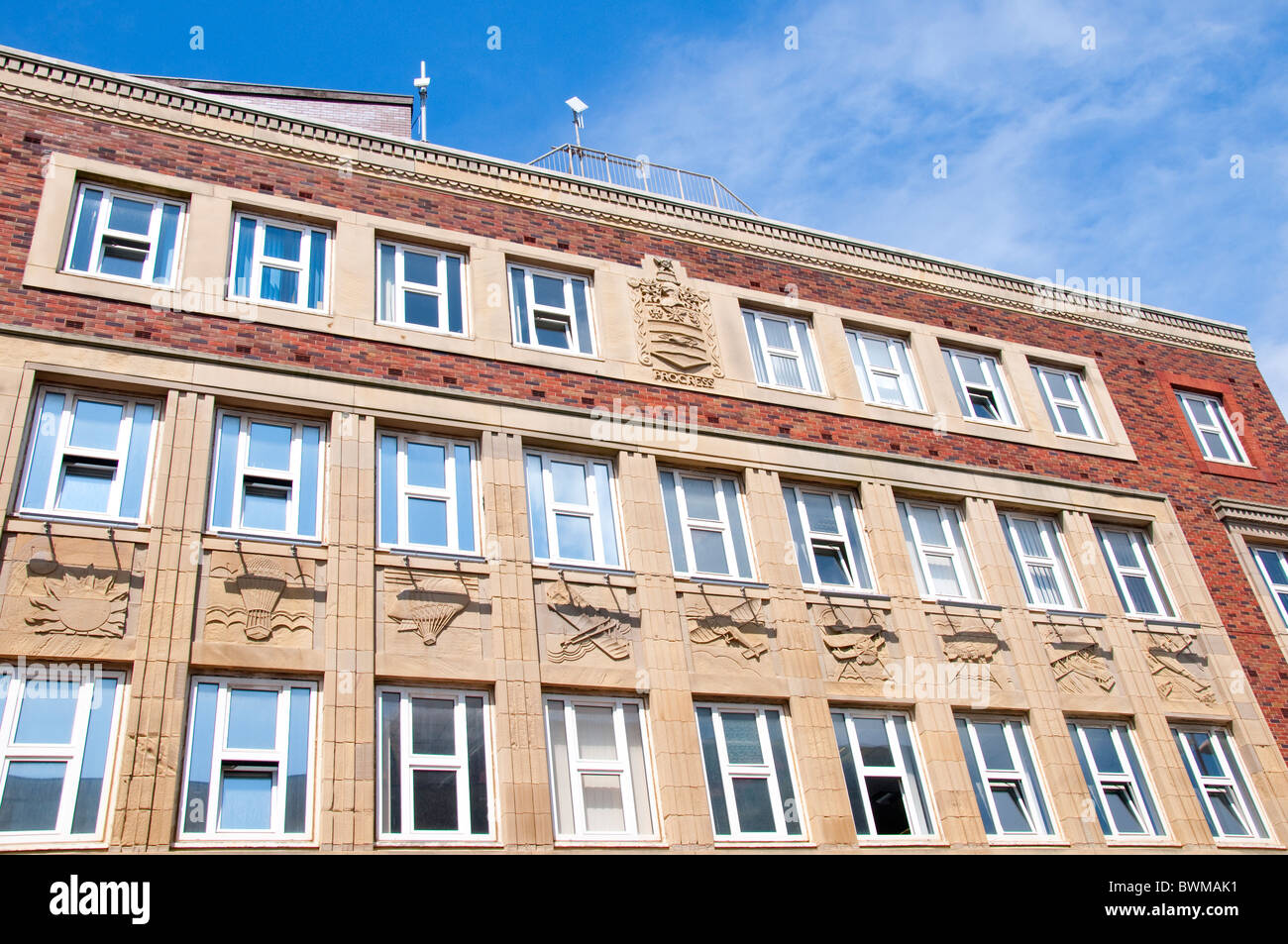 Art Deco Building in Blackpool on the coast of Lancashire in Northern ...