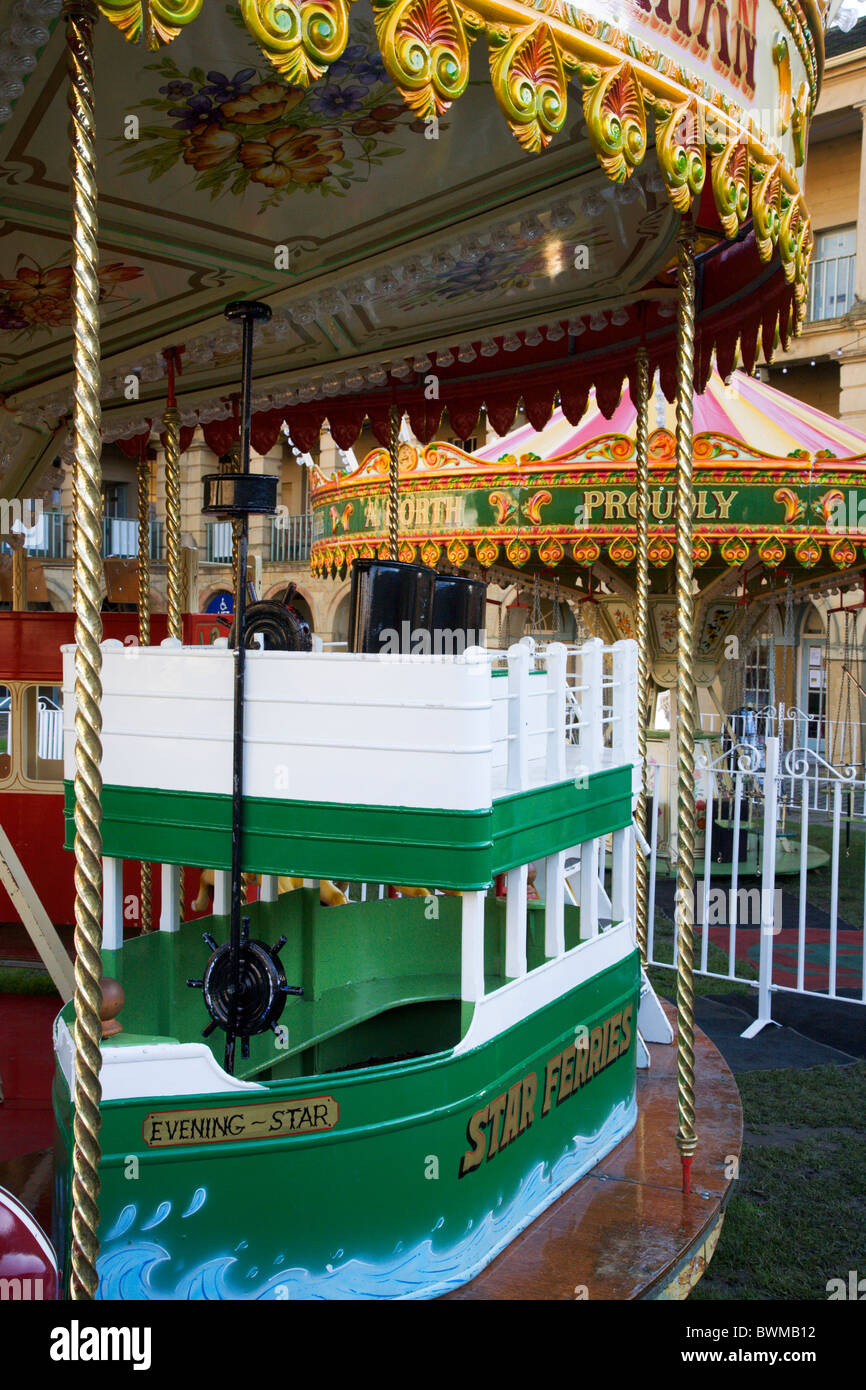 Colourful Carousel at Piece Hall Halifax West Yorkshire England Stock ...