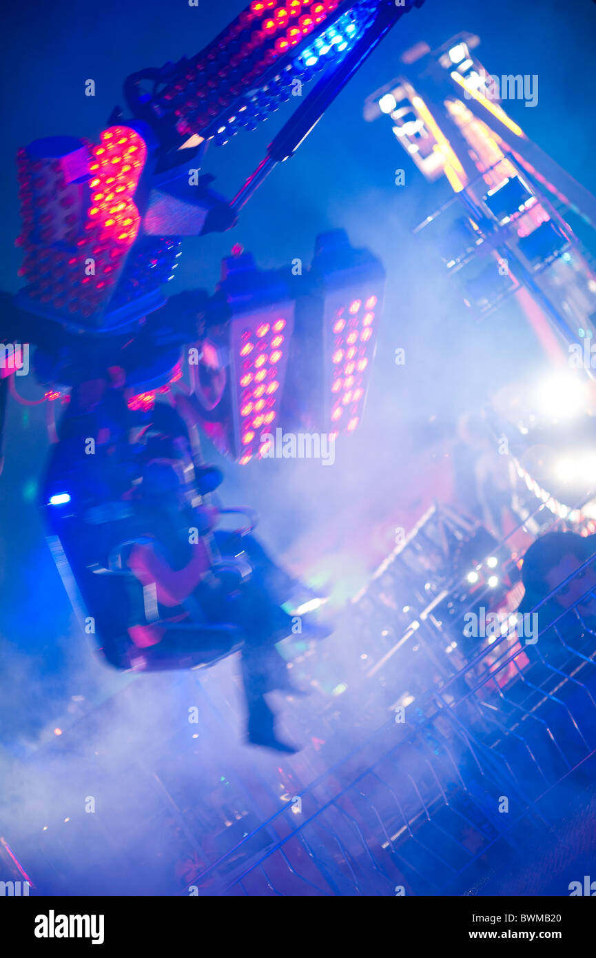 Aberystwyth Fair, fairground ride,. Wales UK Stock Photo - Alamy