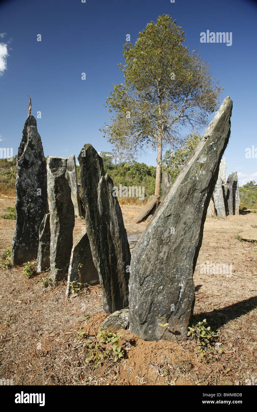Laos Asia Hin Tang Megaliths Stones Houaphan Province Houa Phan near ...