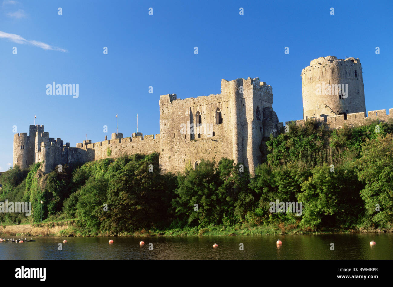 UK Wales Pembrokeshire Pembroke Pembroke castle Castles castle historic ...