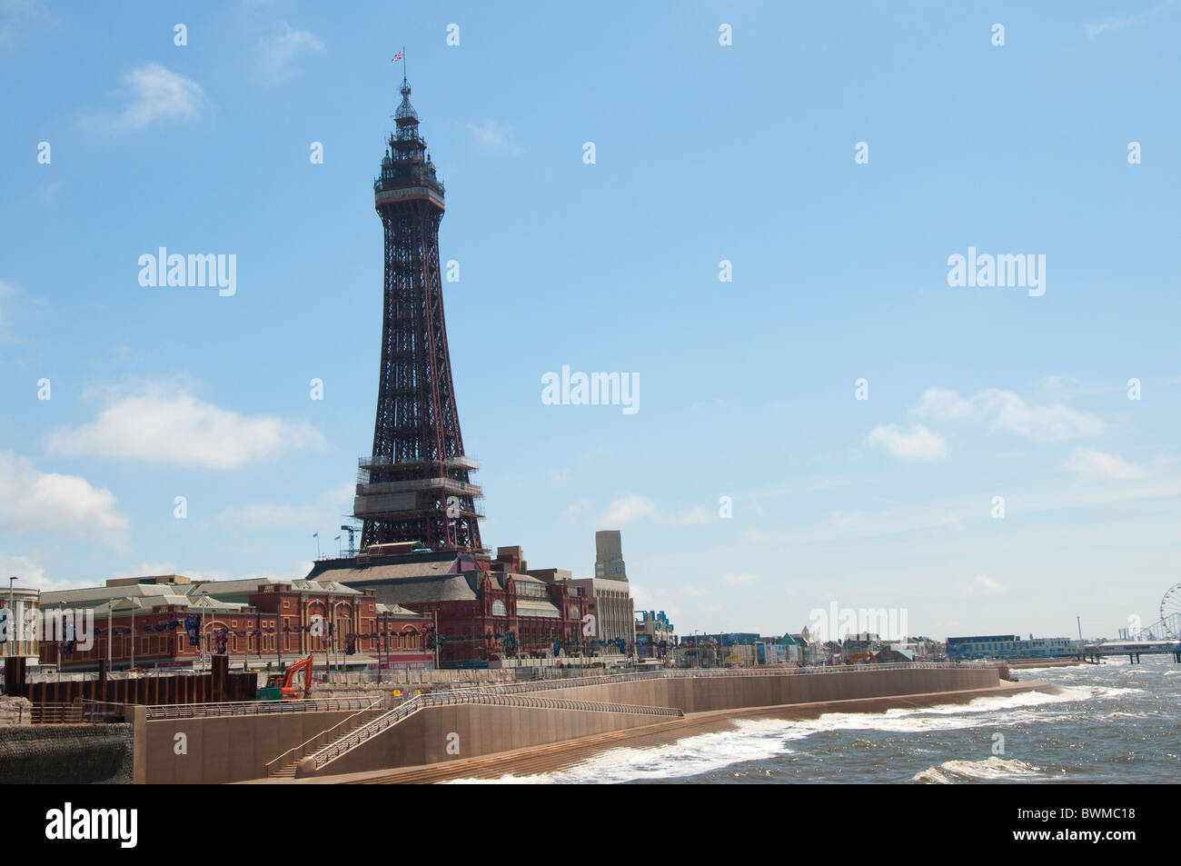 The Famous Tower Complex in Blackpool on the coast of Lancashire in ...