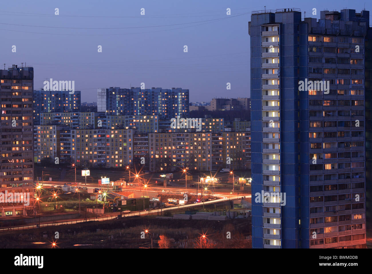 Apartments apartment block moscow hi-res stock photography and images ...