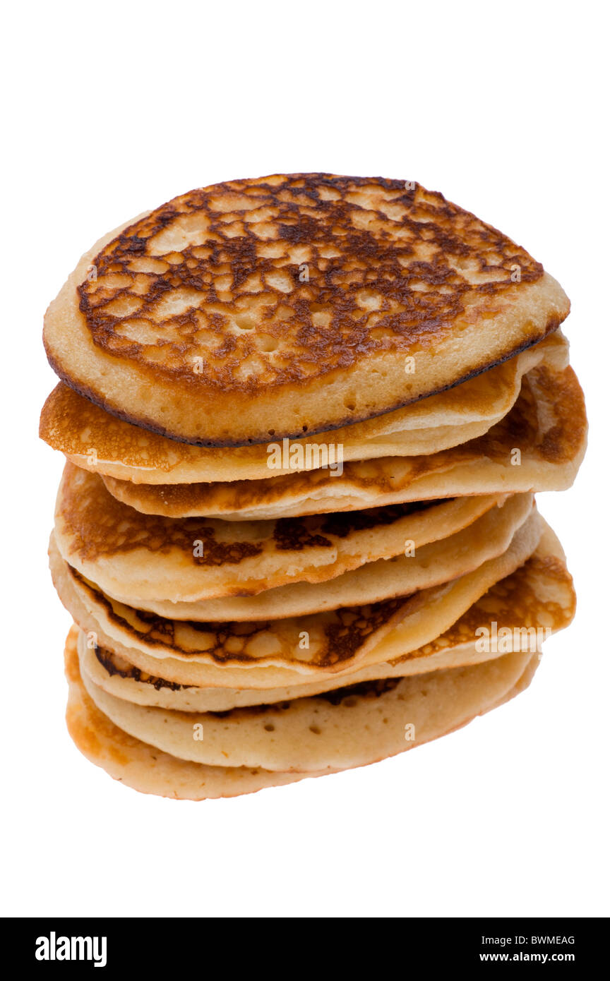 object on white - Food pancakes close up Stock Photo - Alamy