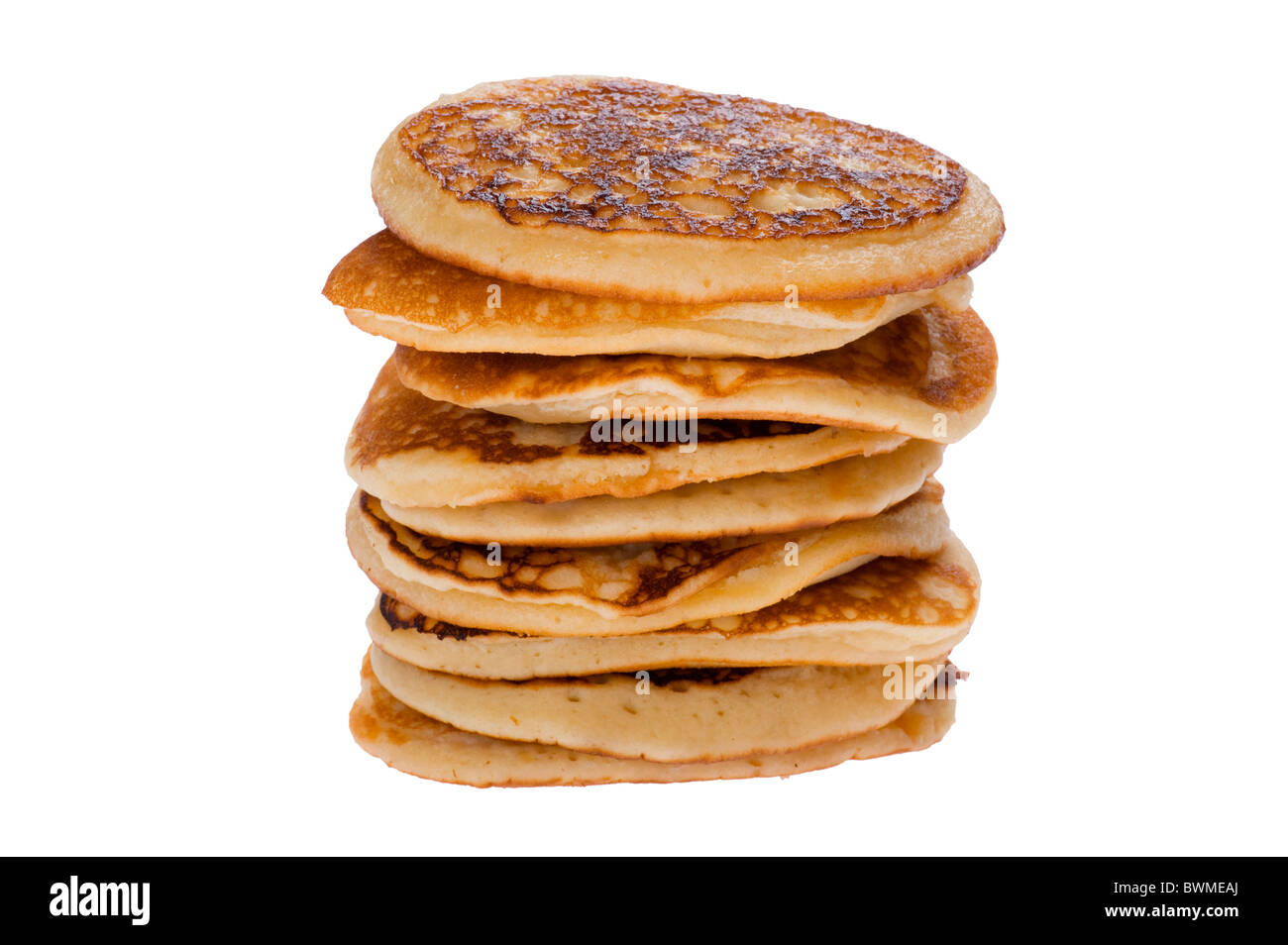 object on white - Food pancakes close up Stock Photo - Alamy