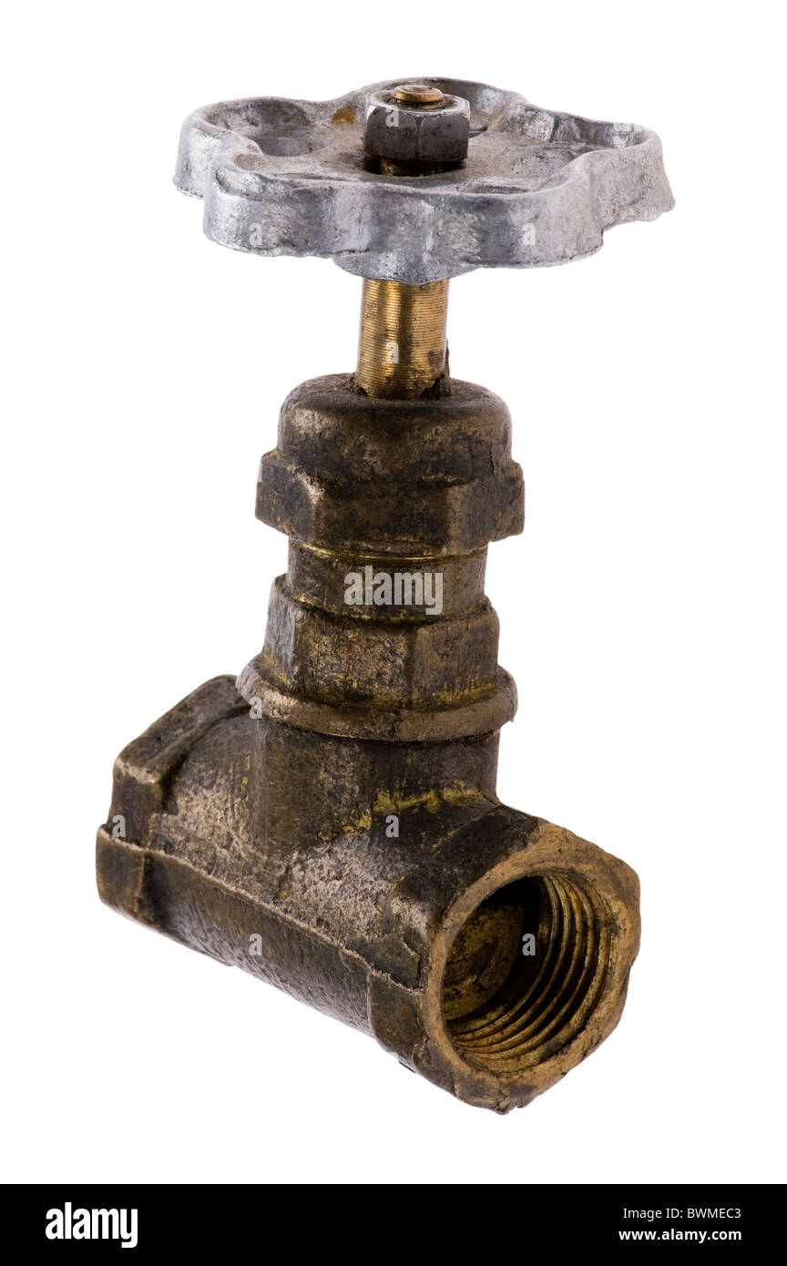 object on white - tool valve close up Stock Photo - Alamy