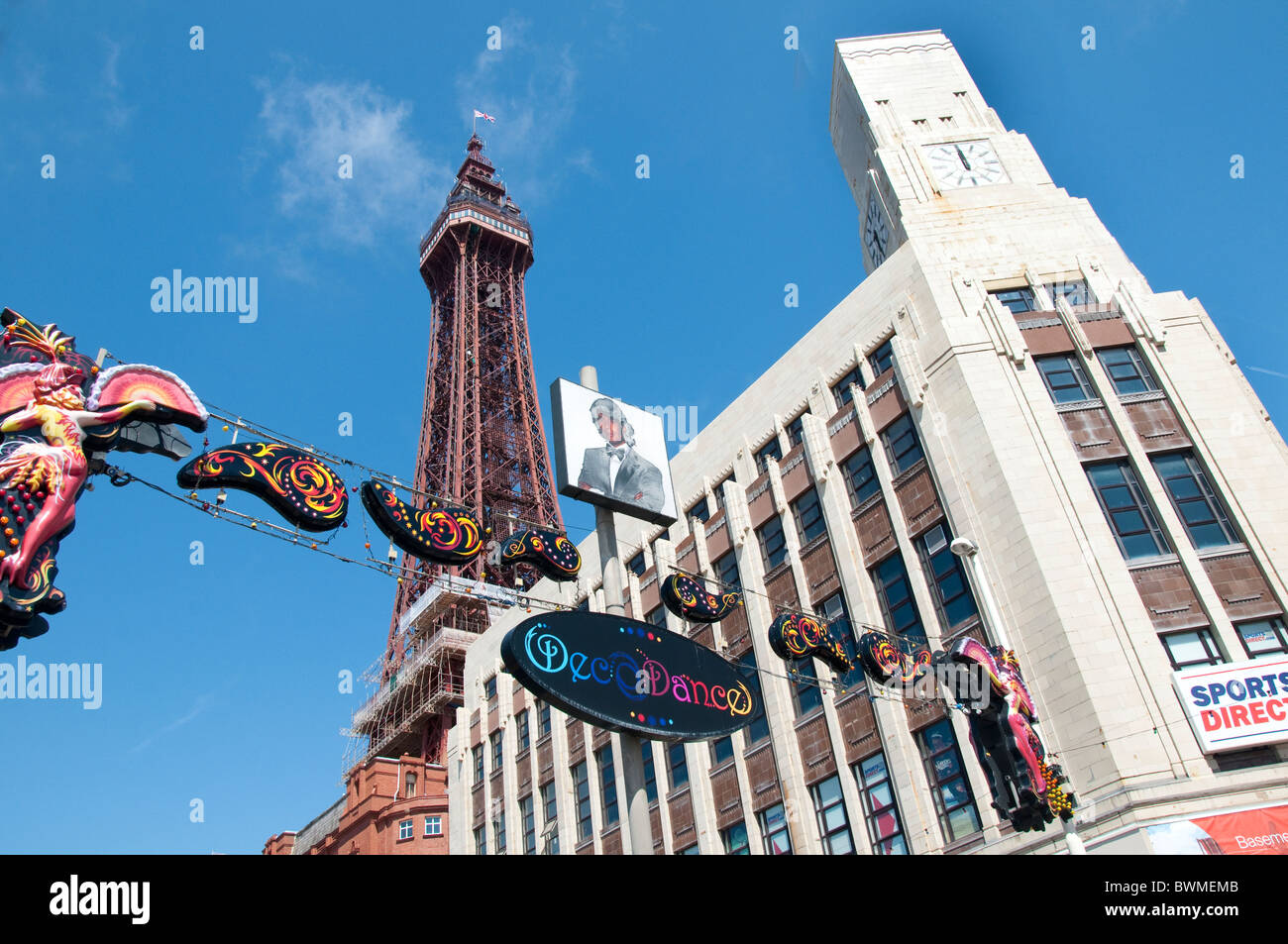 The Famous Tower Complex in Blackpool on the coast of Lancashire in ...