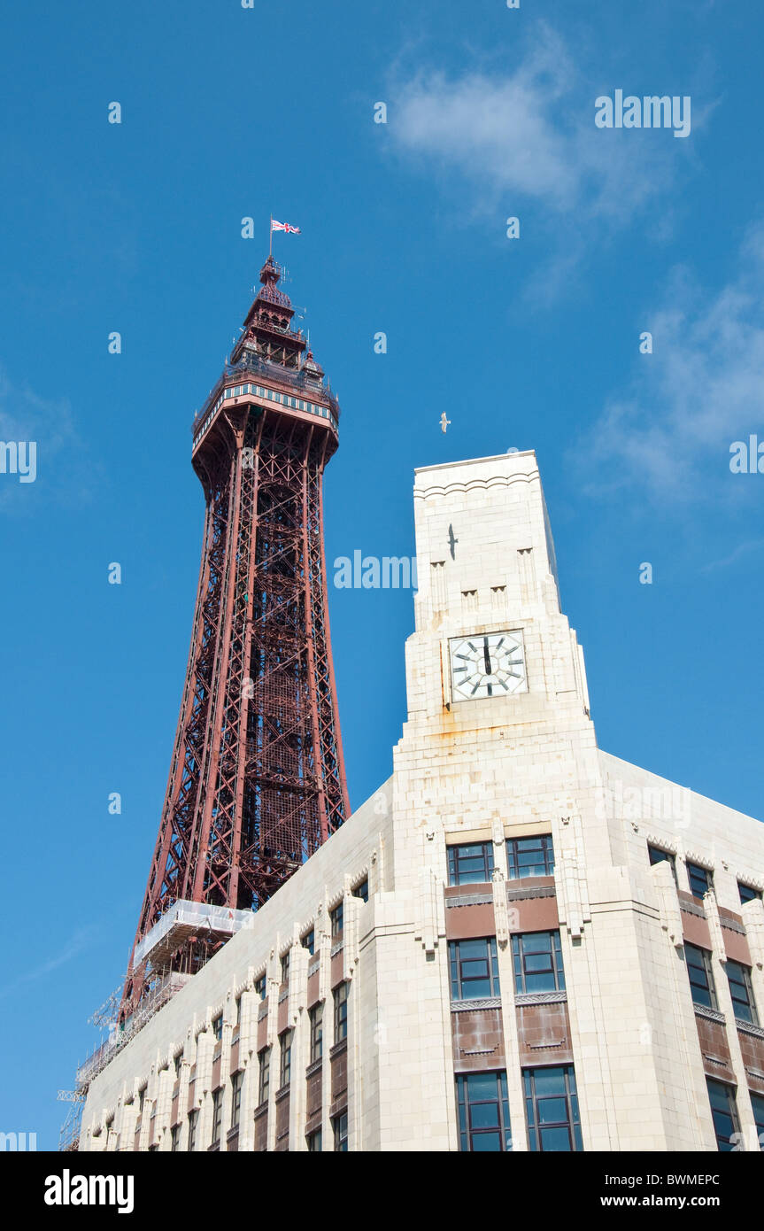 The Famous Tower Complex in Blackpool on the coast of Lancashire in ...