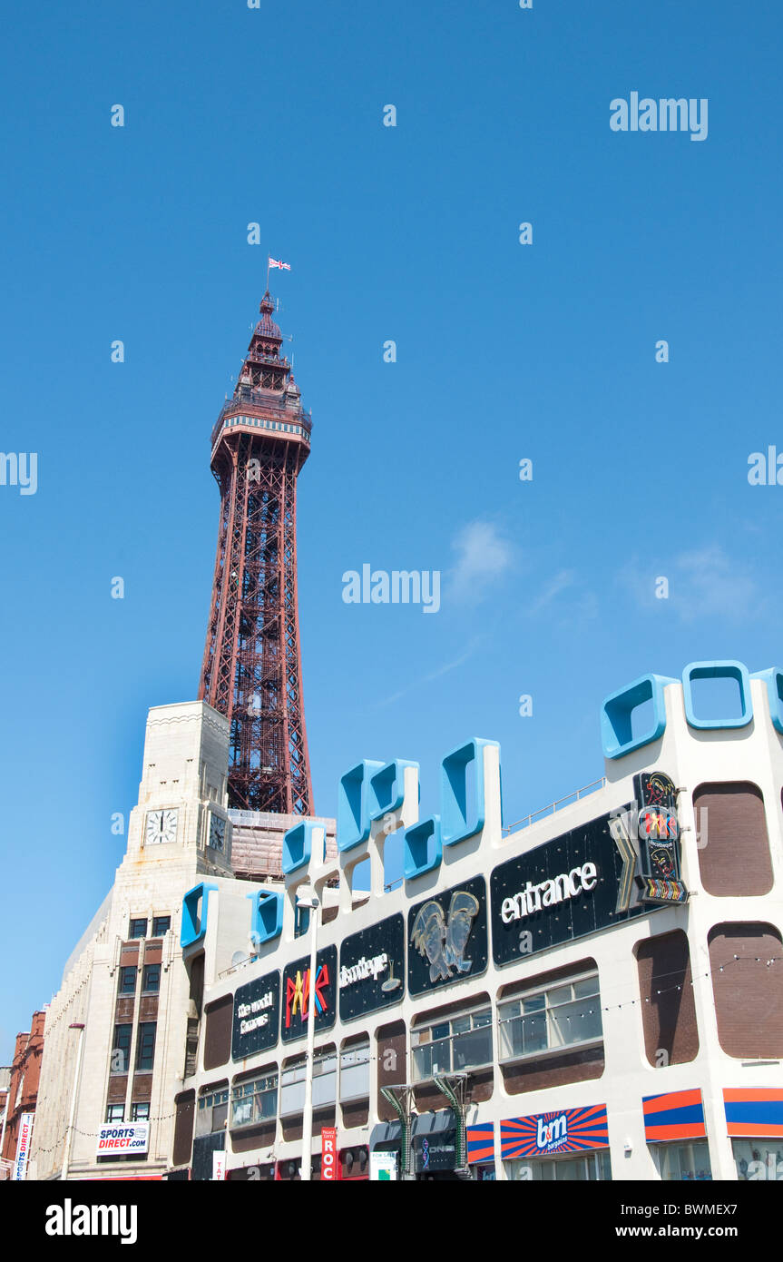 The Famous Tower Complex in Blackpool on the coast of Lancashire in ...
