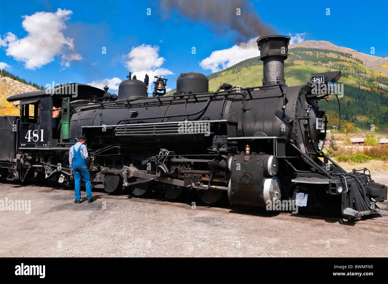 The Durango-Silverton Narrow Gauge Railroad, Silverton, Colorado Stock ...
