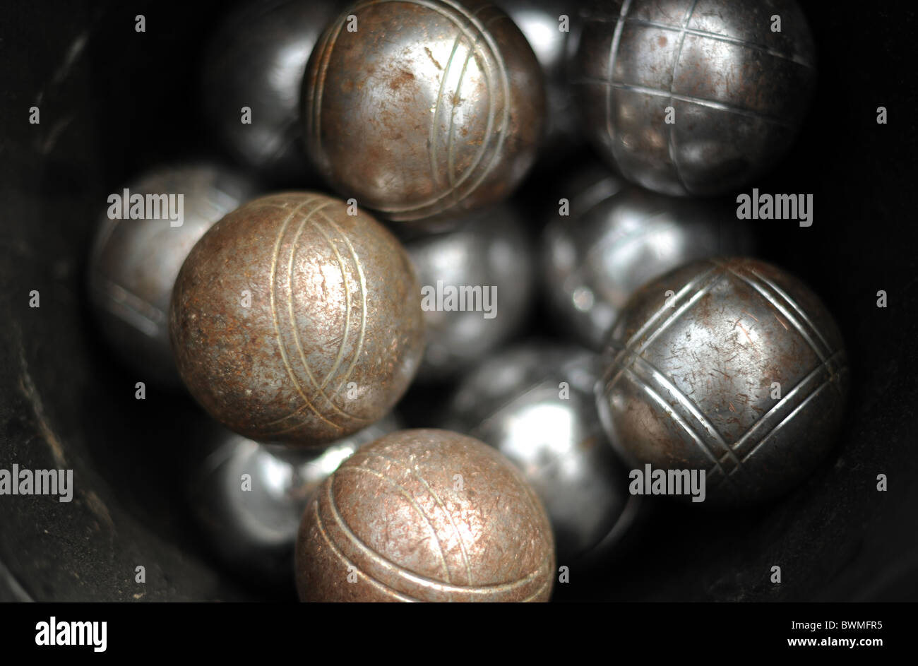 Players take part in a pétanque match in North London Stock Photo - Alamy