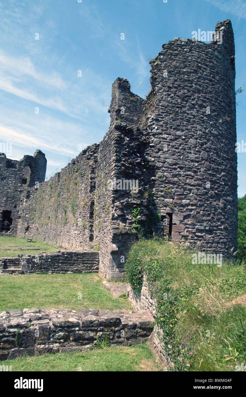 One of the ruined towers and a section of wall at White Castle in ...