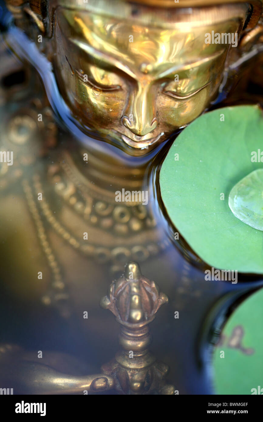 The Rising Buddha with tears of compassion and suffering Stock Photo ...