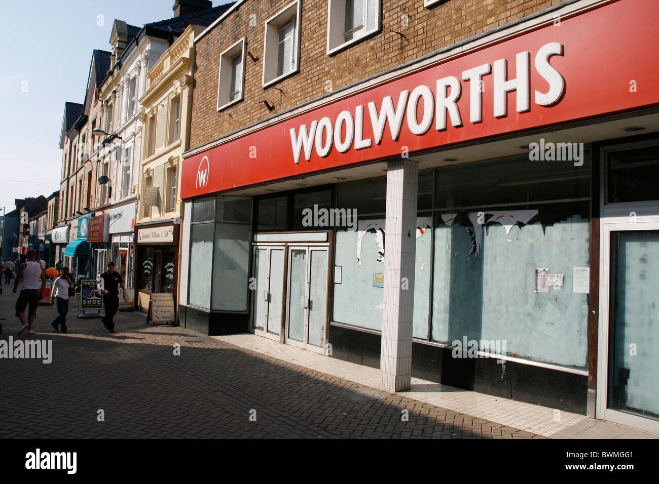 closed down woolworths department store in caernarfon, wales, great ...