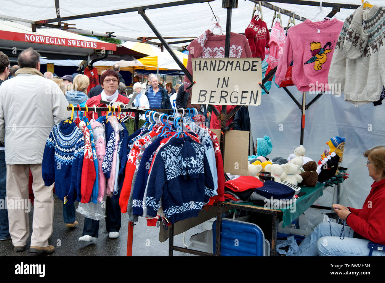 Bergen's outdoor market, Norway, Scandinavia Stock Photo - Alamy
