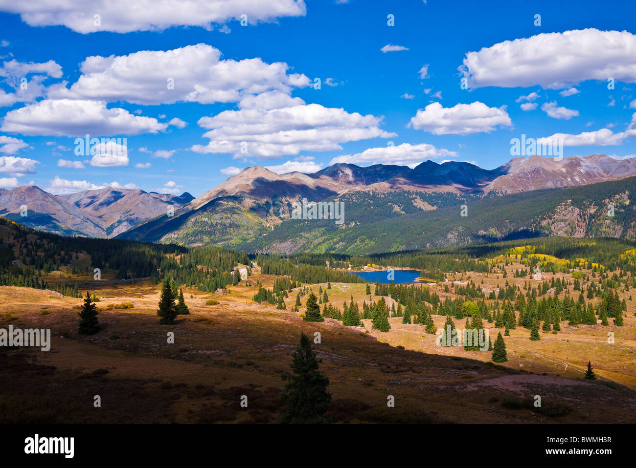 The view from Molas Pass, San Juan Skyway (Highway 550), San Juan ...