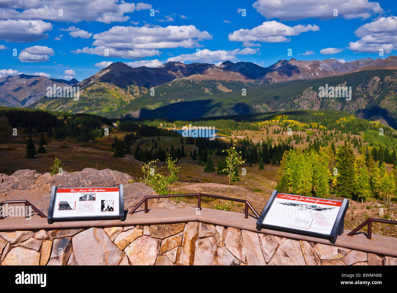 Molas Pass viewpoint, San Juan Skyway (Highway 550), San Juan National ...