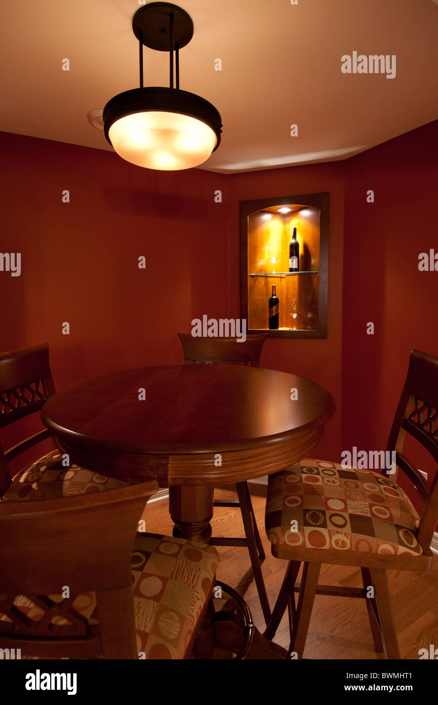 Sitting area in a luxury residential basement Stock Photo - Alamy